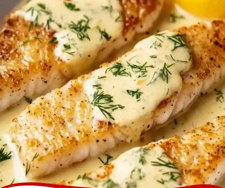 Gebackener Fisch mit Zitronen-Cremesauce – Ein einfaches Rezept für ...