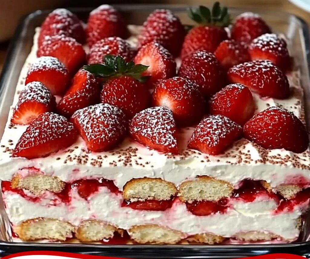 🍓 Blitz-Erdbeer-Tiramisu: Das perfekte Dessert in nur 10 Minuten! 🍓 ...